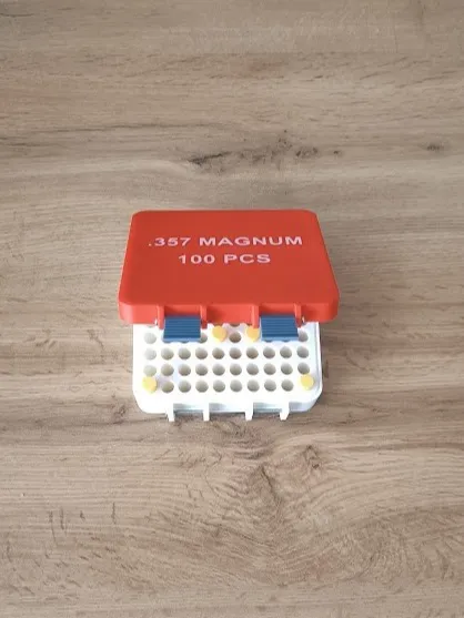 Ammo box - .357 MAGNUM (100 pcs) - Free 3D Print Model - MakerWorld