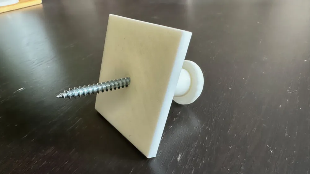 Classic hook with rectangular wall mounting by Ubik - MakerWorld