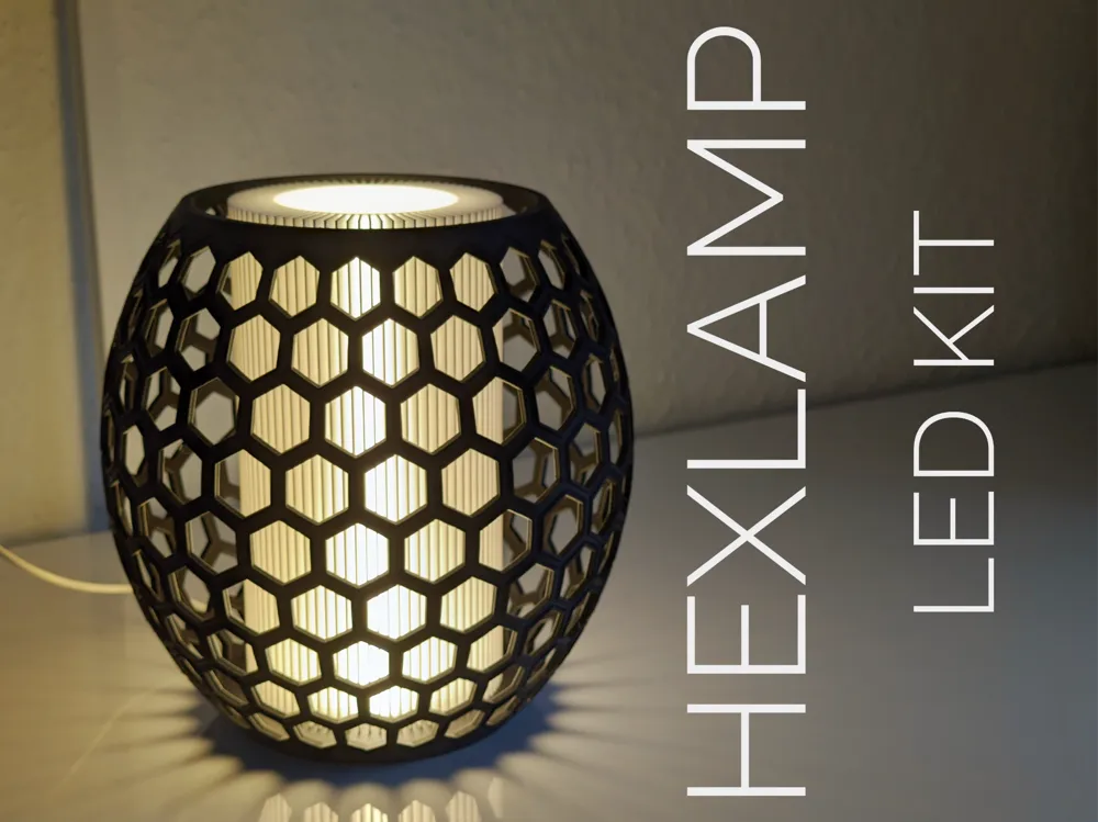 HexLamp for LED Lamp Kit 001 by DjangoCashflow - MakerWorld