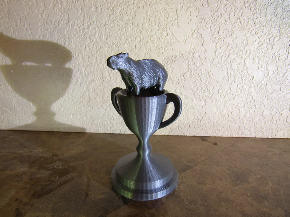 Capybara Trophy Remixed by Desert3DPrinting - MakerWorld