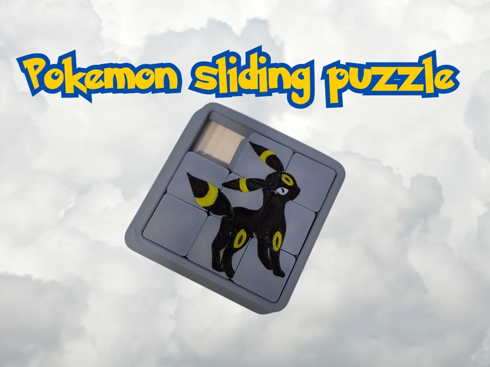 Pokemon fidget sliding puzzle Nachtara by Jay Dean - MakerWorld