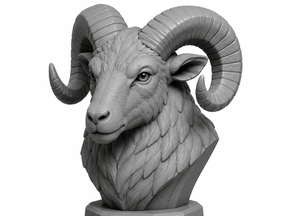 Sheep statue - Free 3D Print Model - MakerWorld