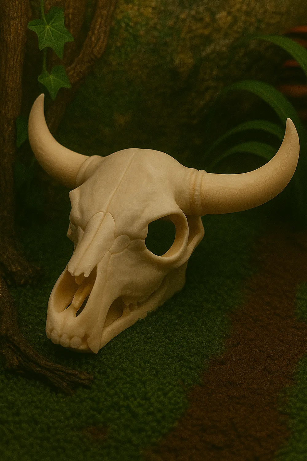 Bull Skull Hide - Free 3D Print Model - MakerWorld