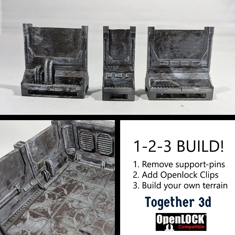 Sci fi tiles - wall panels - Free 3D Print Model - MakerWorld