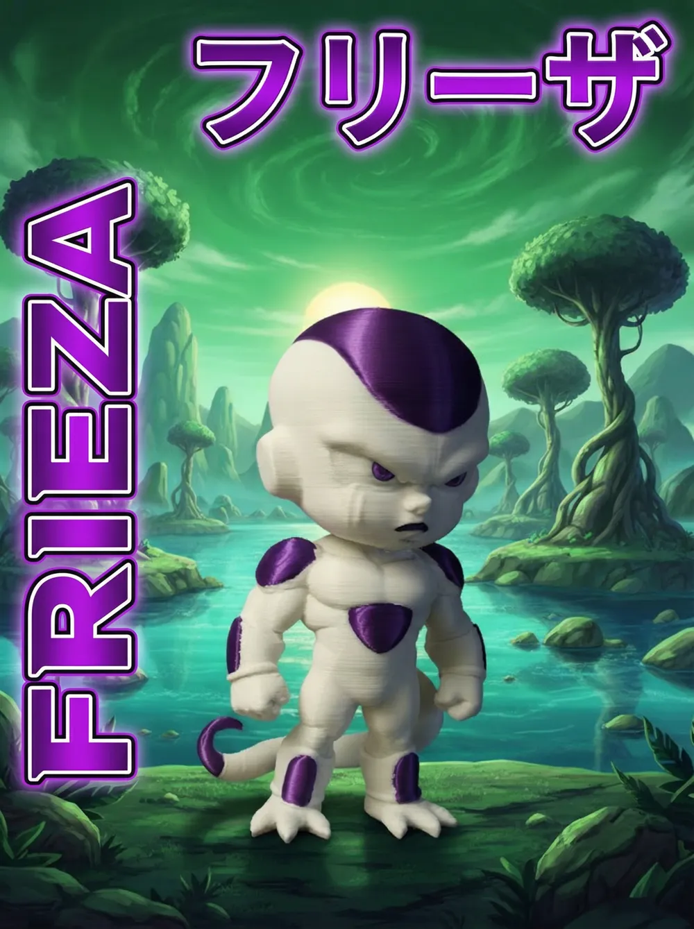Frieza Dragon Ball chibi 3D printable figure toy - Free 3D Print Model ...