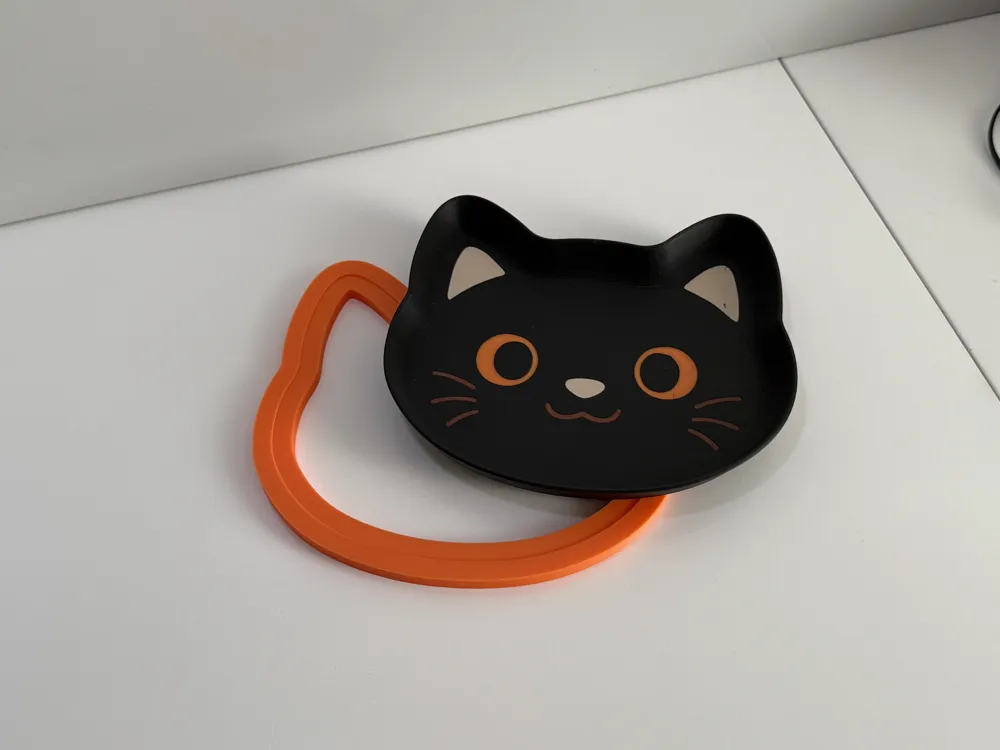 Halloween Black Cat Bowl by Mdesign MakerWorld: Download Free 3D Models
