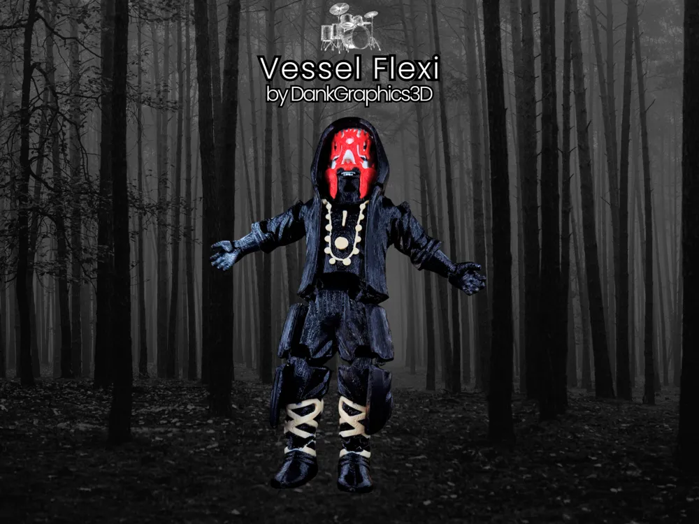 Sleep Token Articulated Vessel Flexi - Free 3D Print Model - MakerWorld