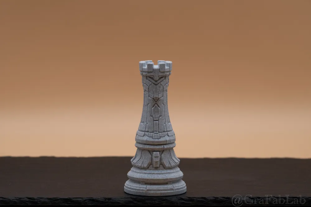 Red Nexus "Rook" - chess piece - Free 3D Print Model - MakerWorld