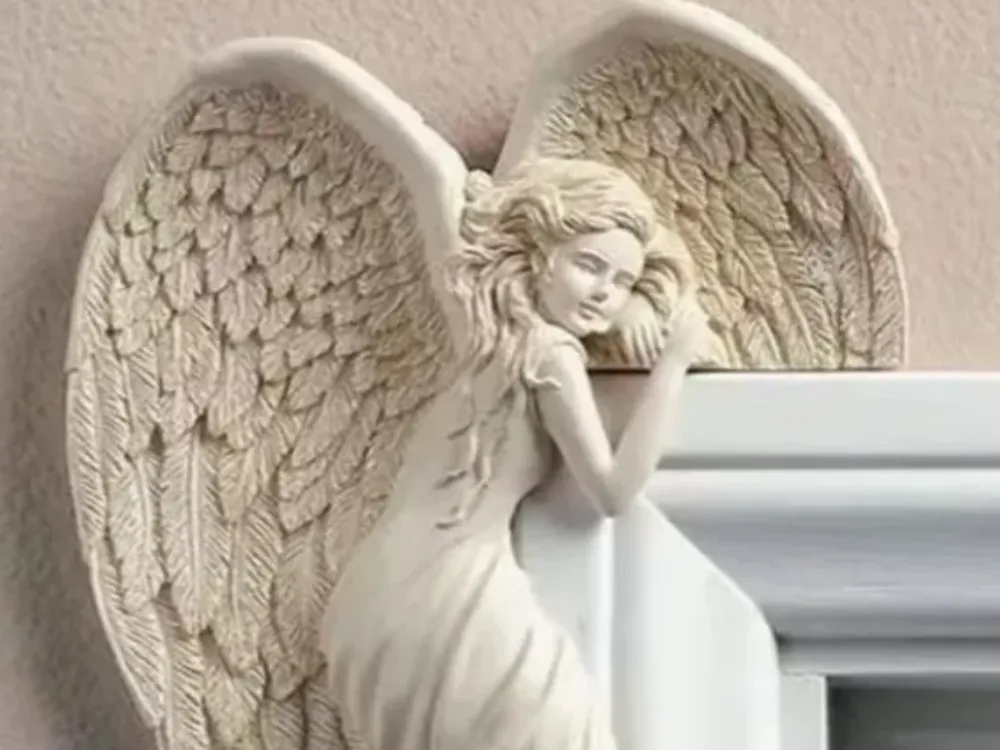 Angel Door Deco left - Free 3D Print Model - MakerWorld