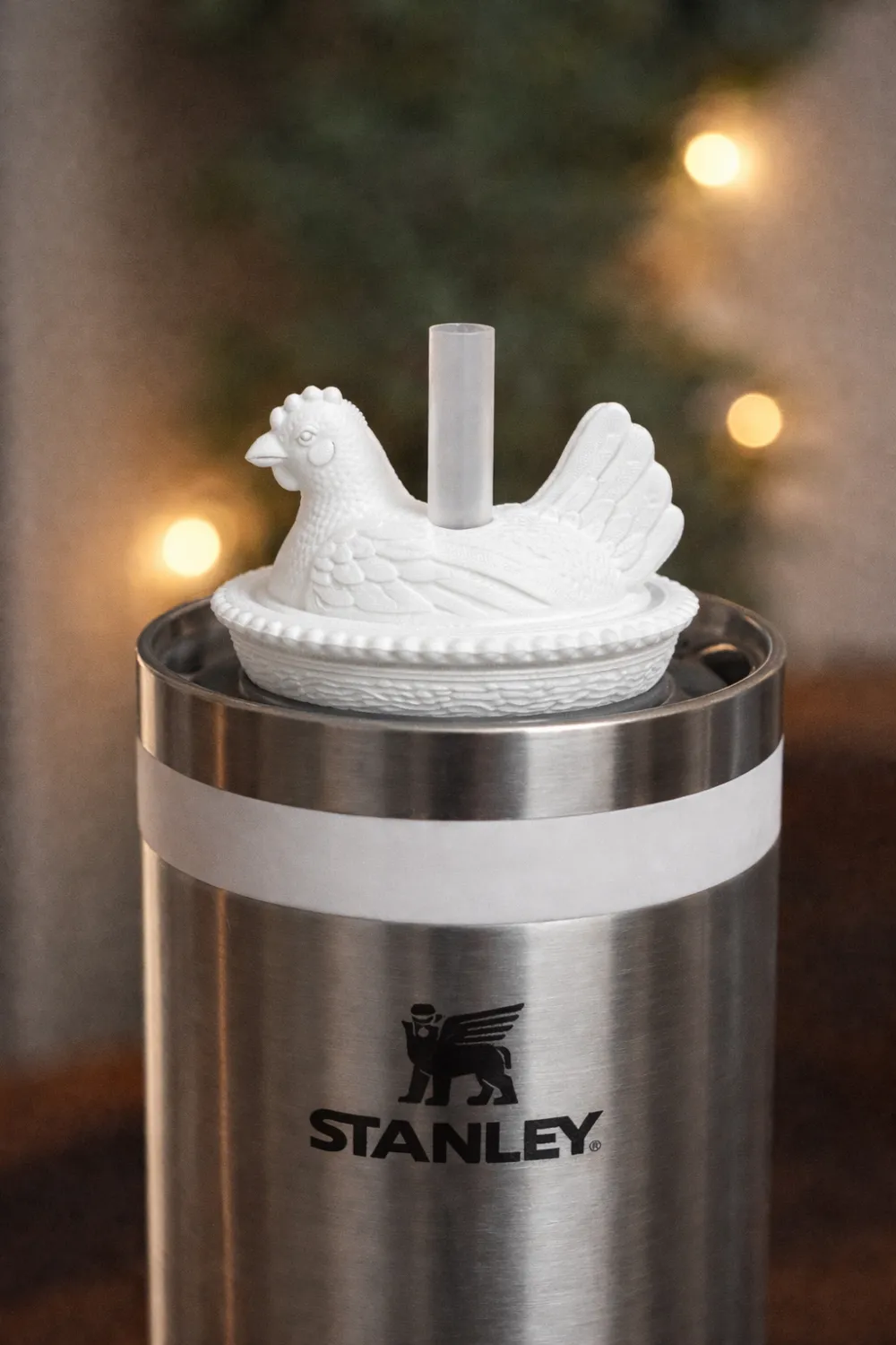 Hen on Nest Straw Topper - Free 3D Print Model - MakerWorld