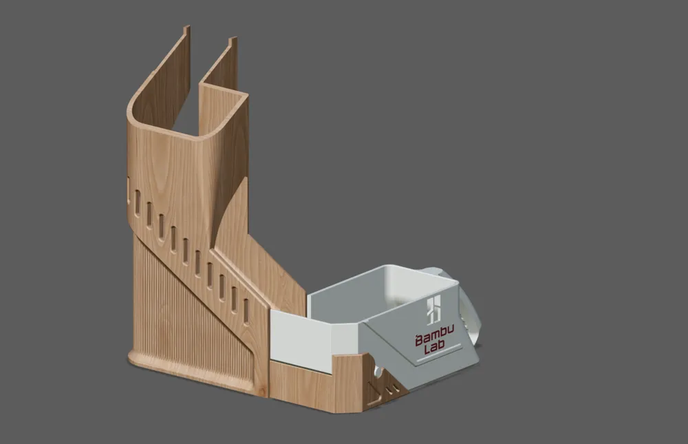 P2S Poop Chute Bin (Bambu Poop Box) - Free 3D Print Model - MakerWorld