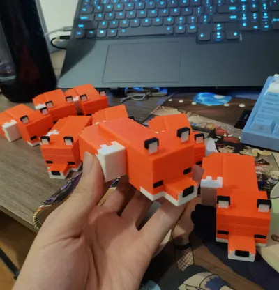 Minecraft Fox by Nox MakerWorld: Download Free 3D Models