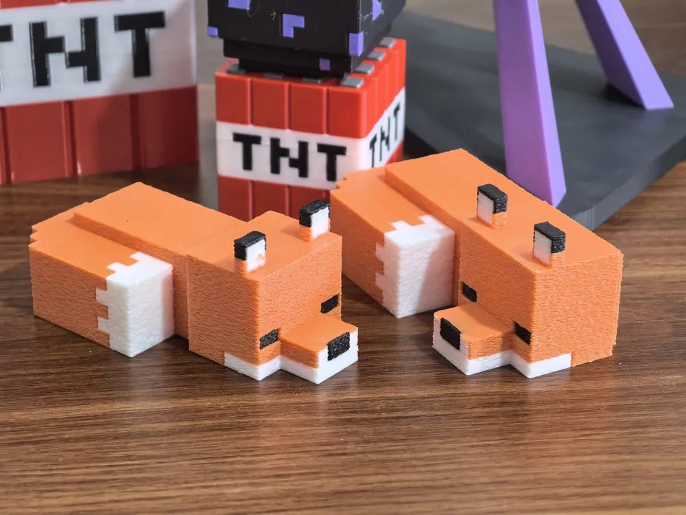 zorro de minecraft (zorro de Minecraft) por 星云丿长歌 MakerWorld: Descarga ...