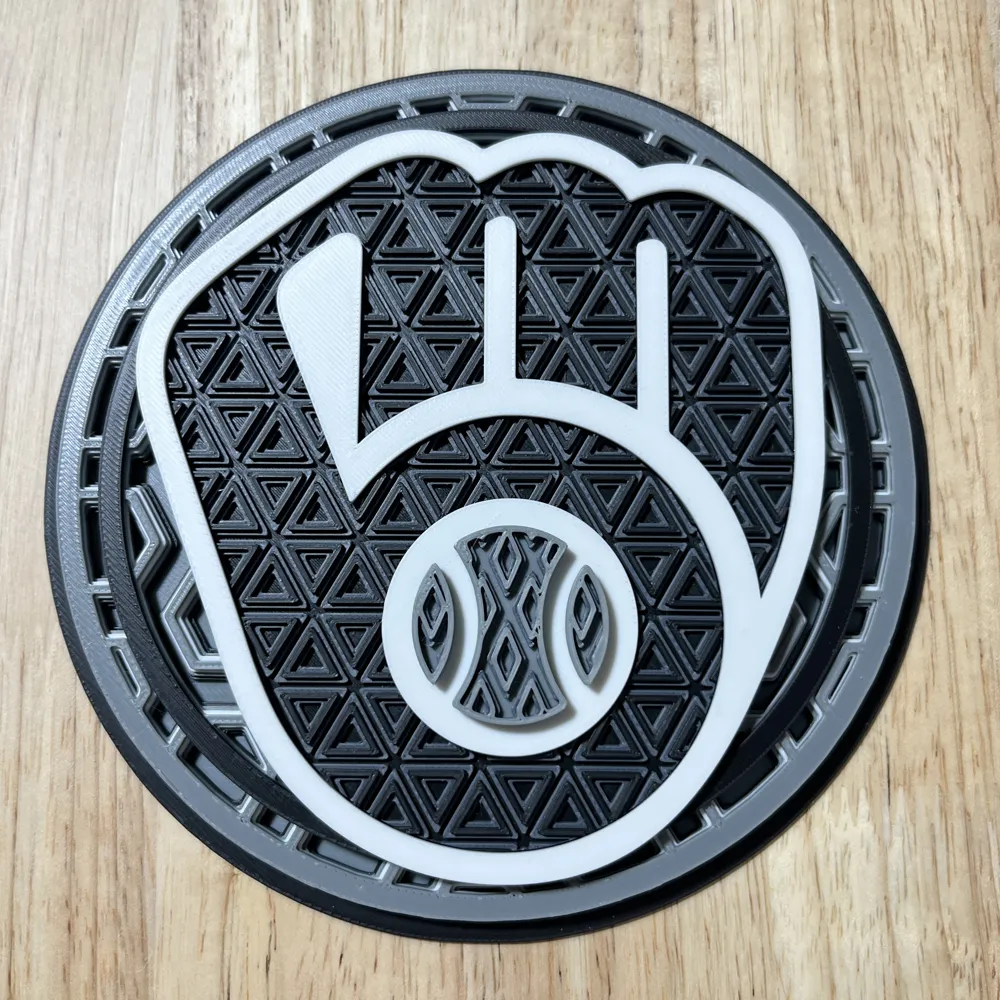 Milwaukee Brewers Dimensional Mosaic - Free 3D Print Model - MakerWorld
