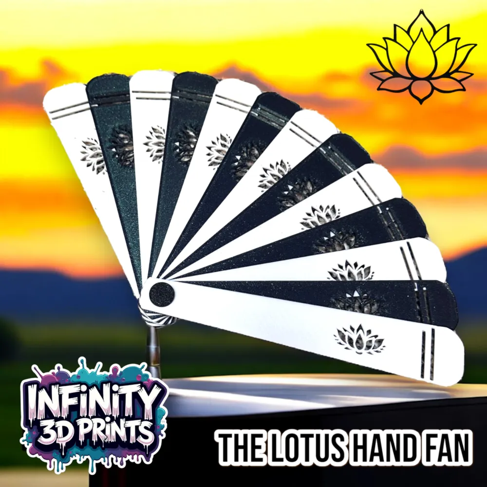THE LOTUS HAND FAN by INFINITY 3D PRINTS MakerWorld: Download Free 3D ...