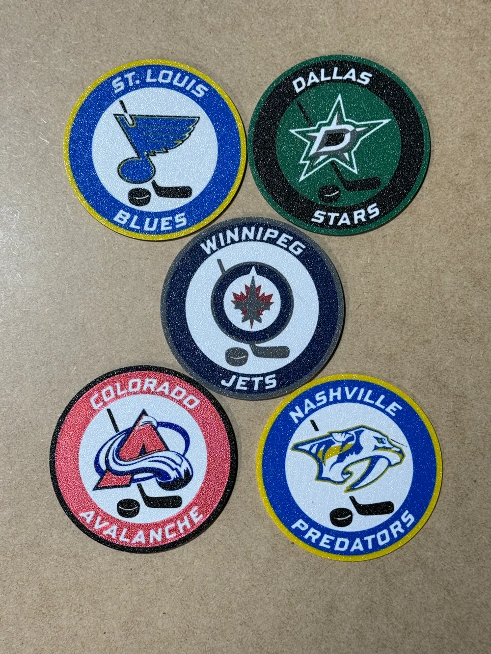 Colorado Avalanche NHL hockey logo custom coaster by JabHook - MakerWorld