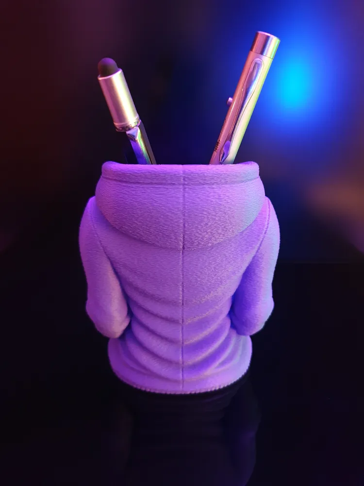 Female Hoodie Desk-Organizer XS - Free 3D Print Model - MakerWorld