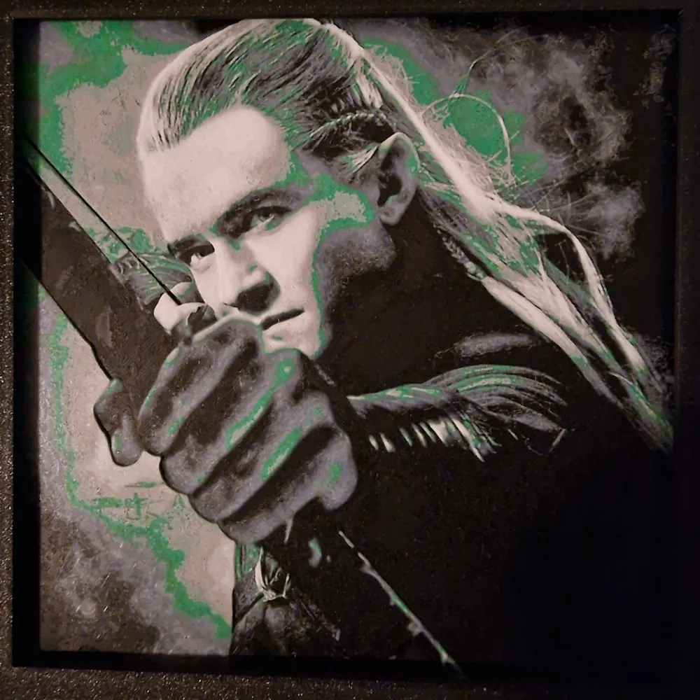Hueforge - Legolas 200x200 by roli_29 - MakerWorld
