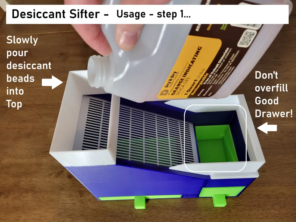 Desiccant Sifter by Phil Caruso MakerWorld: Download Free 3D Models