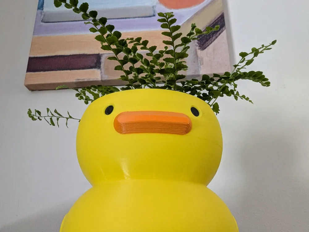 AMS Friendly Duck Plant Pot Planter - Free 3D Print Model - MakerWorld