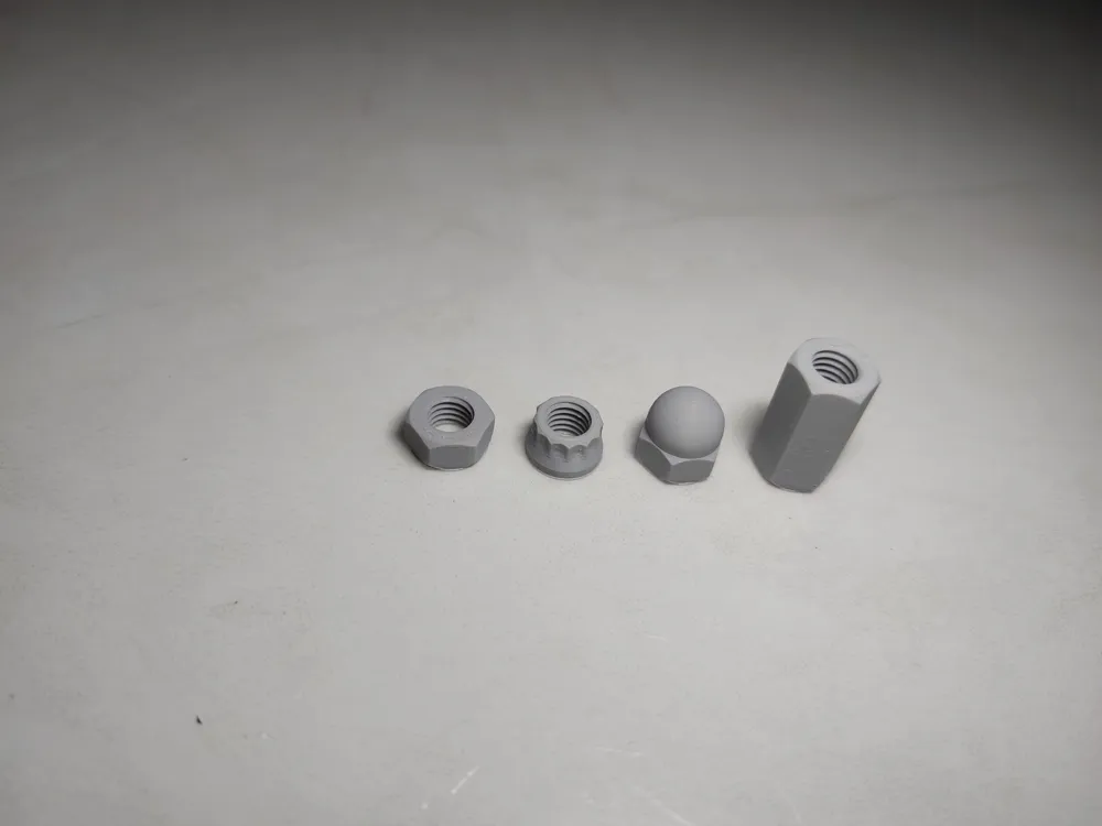 M6 Metric Nuts - Free 3D Print Model - MakerWorld