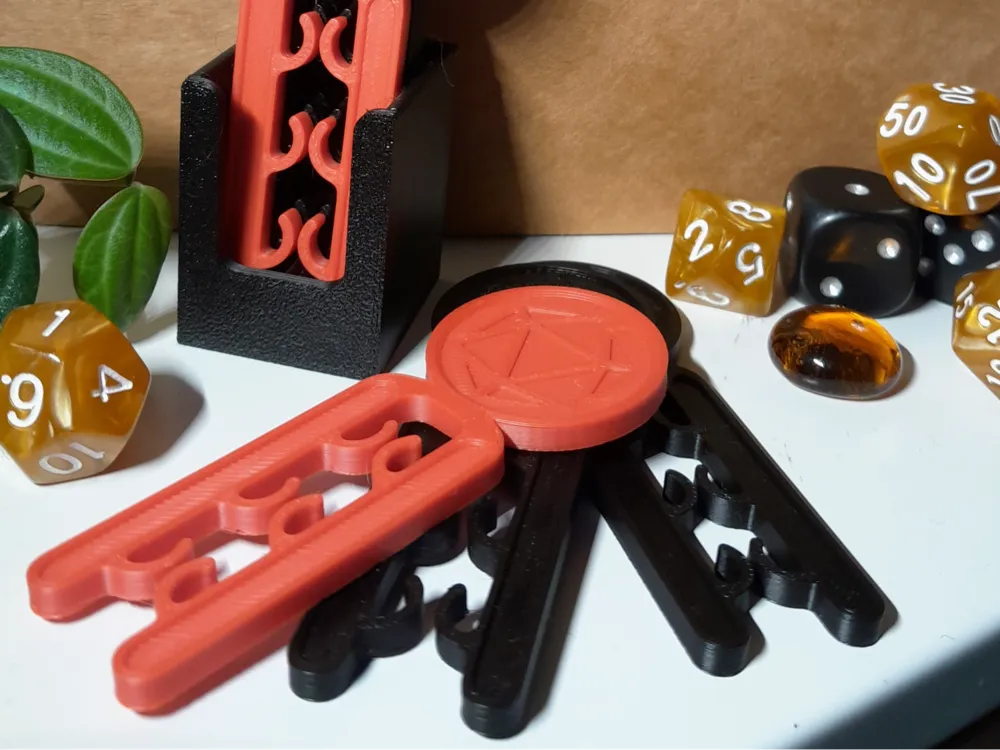 D20 bag clip D&D dice inspired by knutsel_corner - MakerWorld