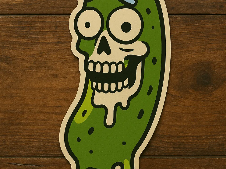Pickle Rick Skull Wallart by 3DPrintsForYou MakerWorld: Download Free ...