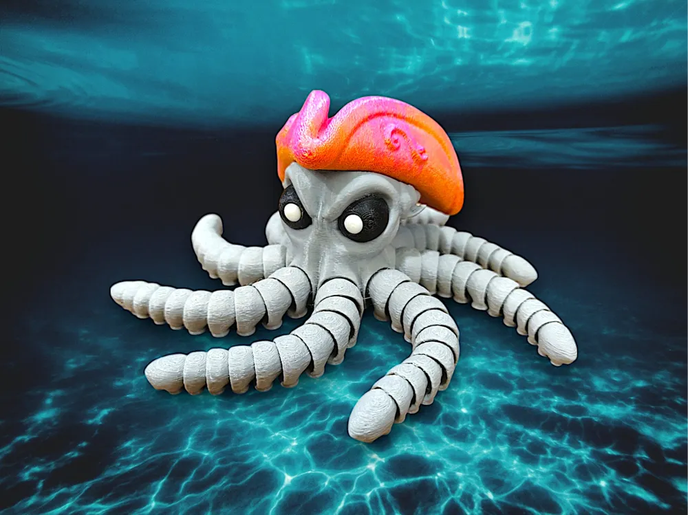 Pirate Octo-Captain by Apizaizai MakerWorld: Download Free 3D Models