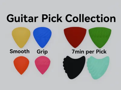 Guitar pick collection by 3DEaglePrints MakerWorld: Download Free 3D Models