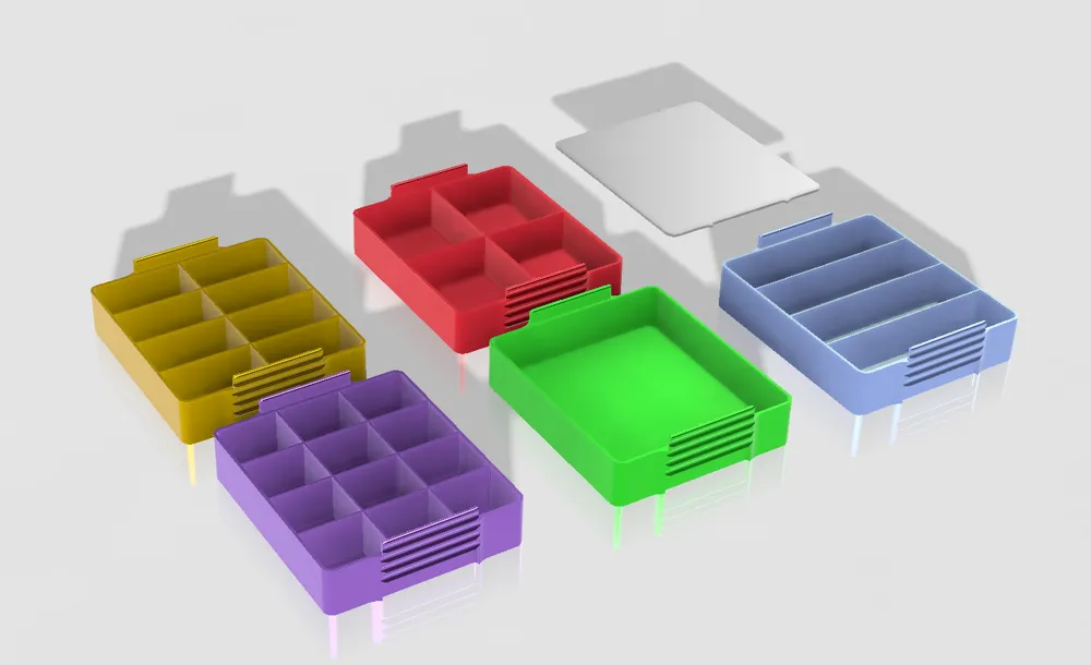 Stackable organizer for small things (200x230mm) by 3D servis - MakerWorld