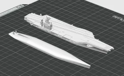 Nimitz-class aircraft carrier 1:2000 by user_1681291365 MakerWorld ...