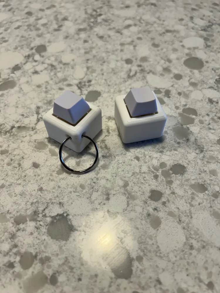 1 Key Keyboard Fidget Keychain by Printer MakerWorld: Download Free 3D ...