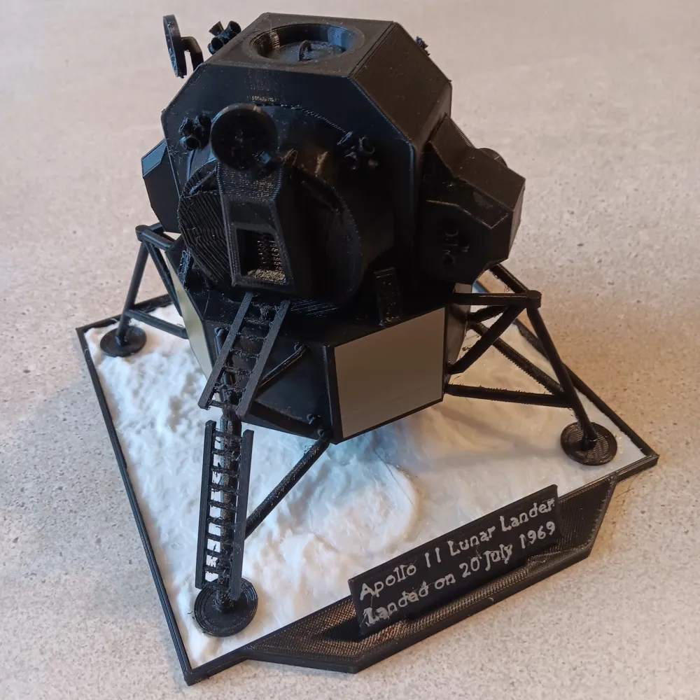Apollo 11 lunar lander - Free 3D Print Model - MakerWorld