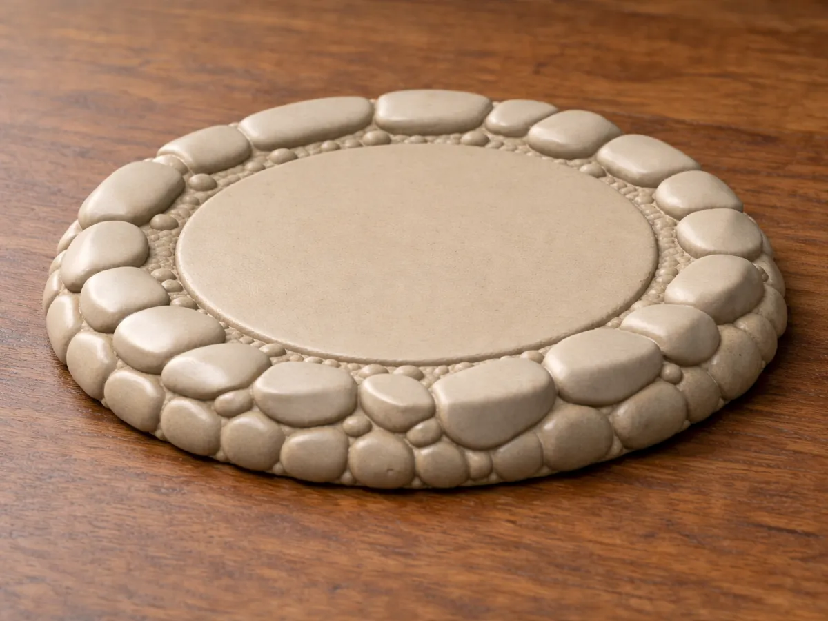 Round Stone Base – Natural Rock Texture - Free 3D Print Model - MakerWorld