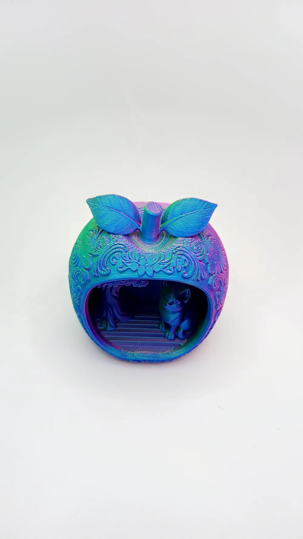 Apple Portal: Cat in the Fairy Garden - Free 3D Print Model - MakerWorld