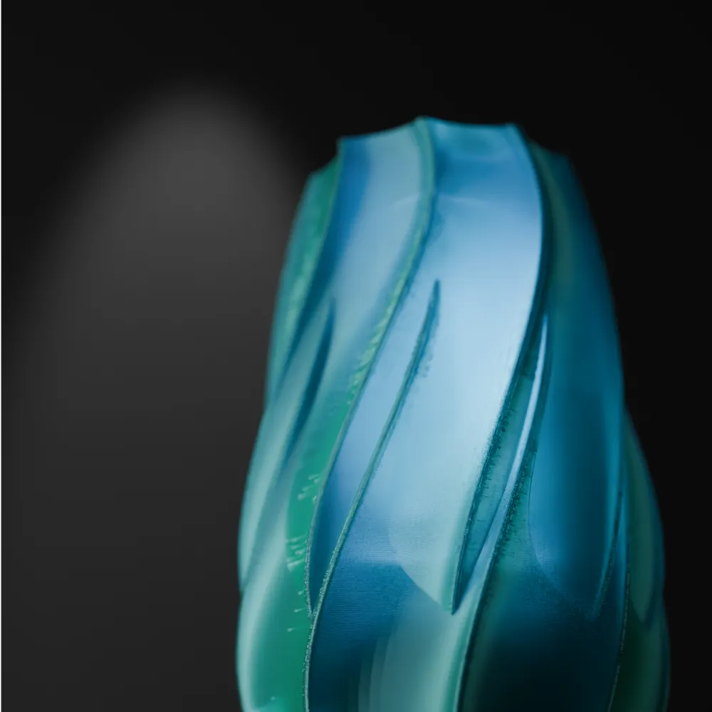 Modern Lamp. Organic Flowing Design with diffuser - Free 3D Print Model ...