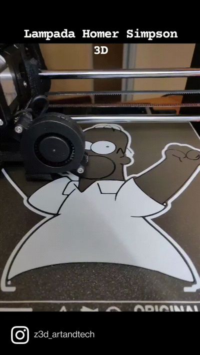 Homer Simpsons Lightbox Led Lamp by Office.3D - MakerWorld