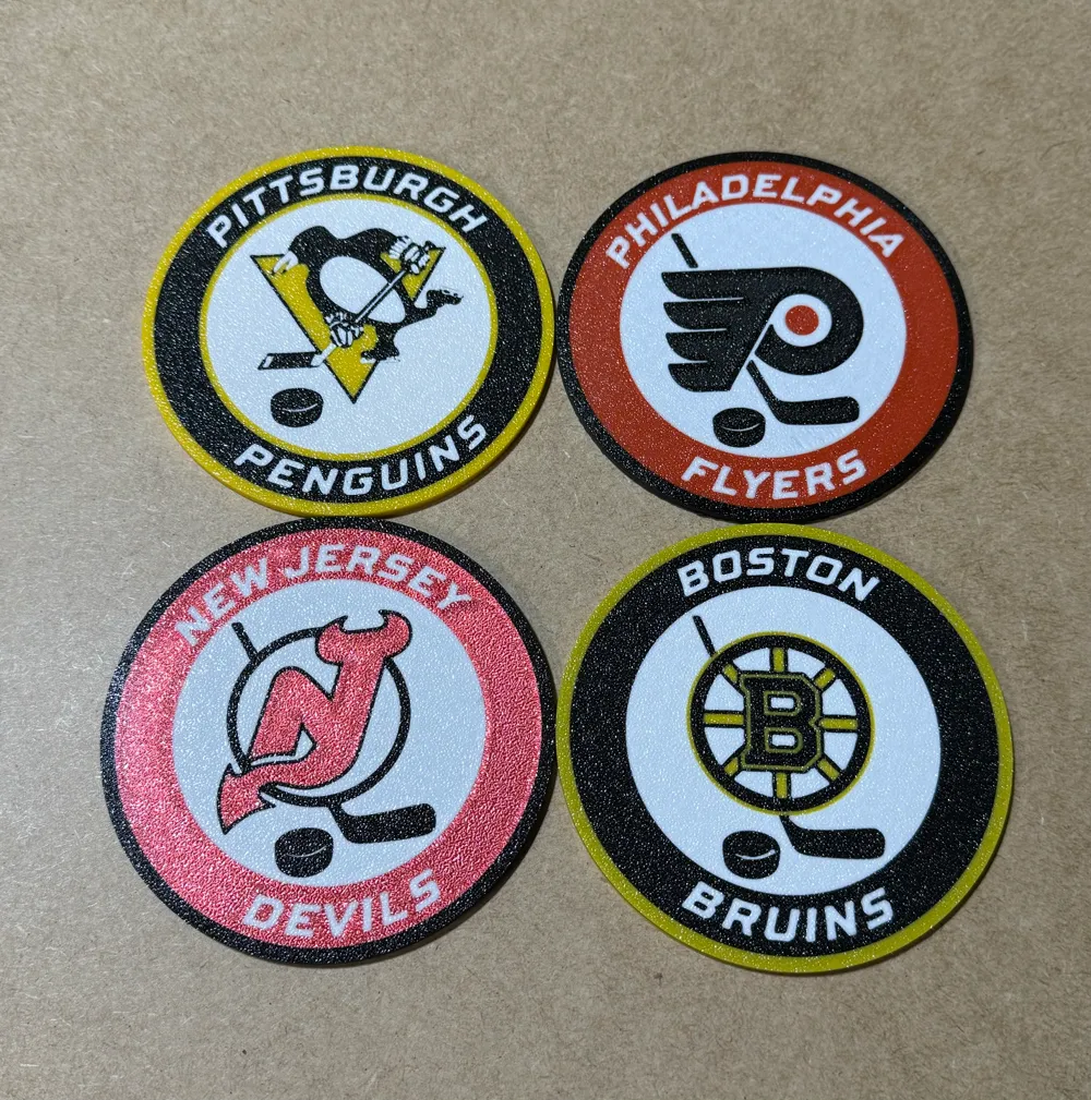 Pittsburgh Penguins NHL Hockey custom logo Coaster by JabHook - MakerWorld