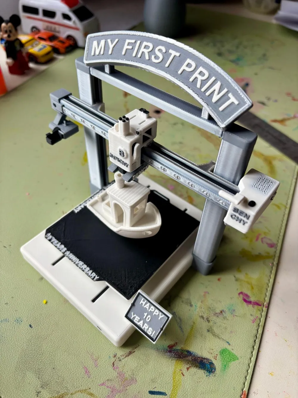 My first print - Benchy 10 years anniversary by gori MakerWorld ...