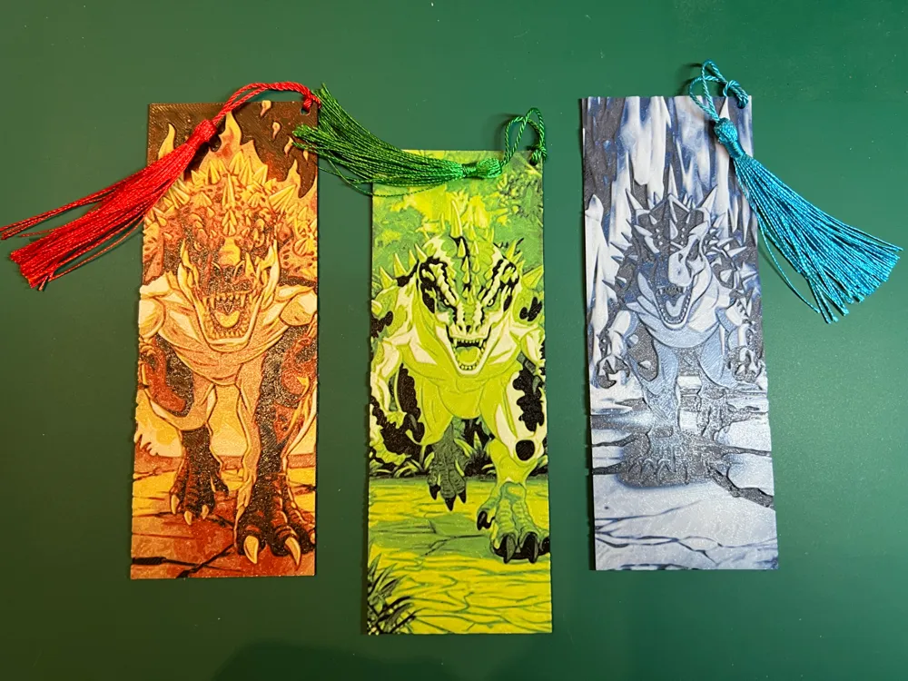 Jungle Dinosaur Bookmark – Hueforge - Free 3D Print Model - MakerWorld