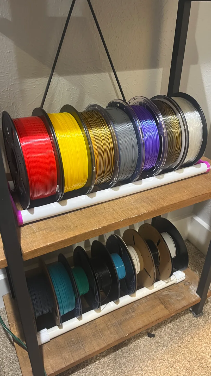 Support/porte-bobine de filament (tuyau PVC de 3/4 de pouce) par ...