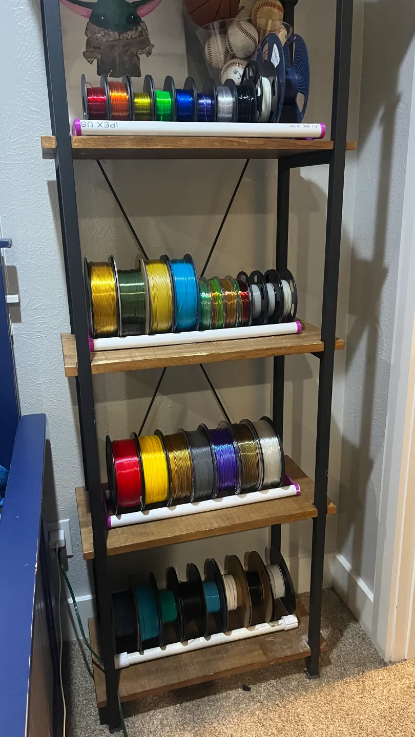 Support/porte-bobine de filament (tuyau PVC de 3/4 de pouce) par ...