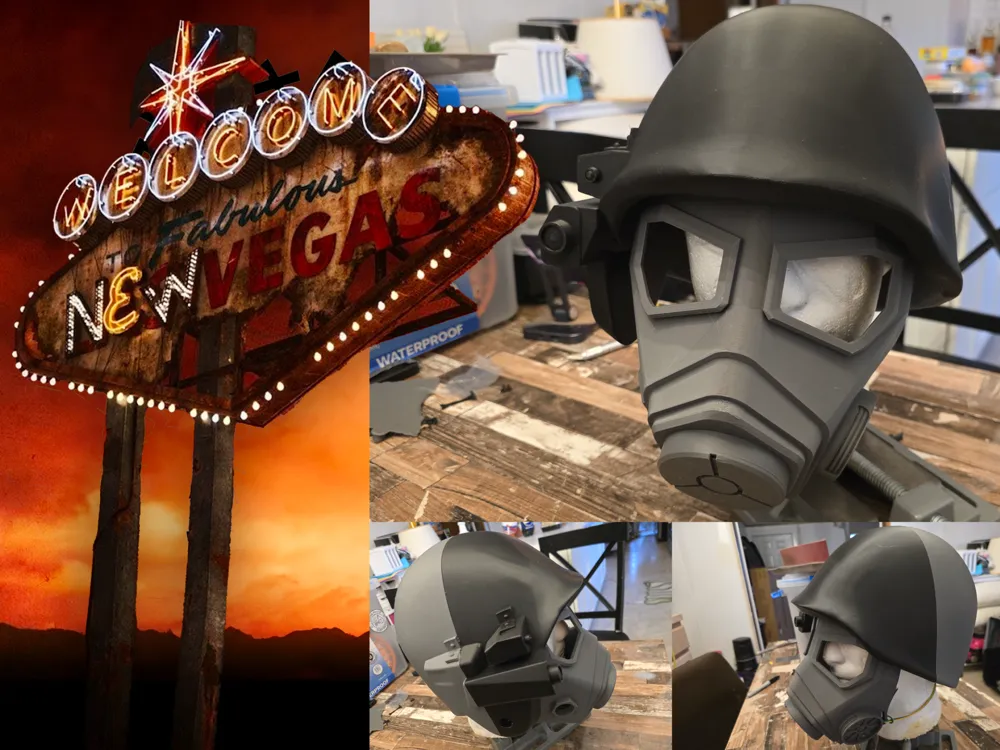 Fallout New Vegas NCR Mask and Helmet by Jeon MakerWorld: Download Free ...