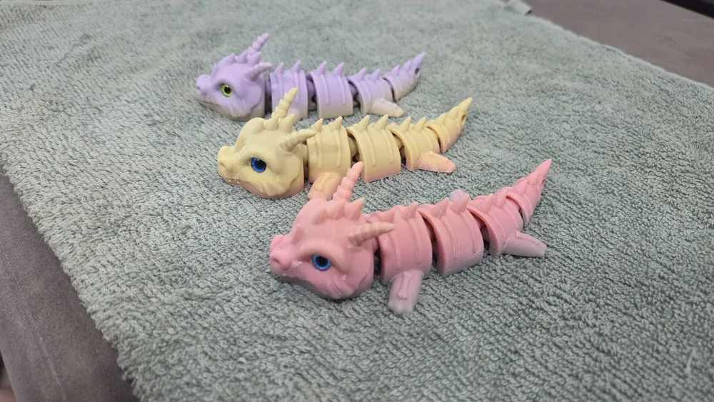 Bone Dragon keychain - glass eye compatible - Free 3D Print Model ...