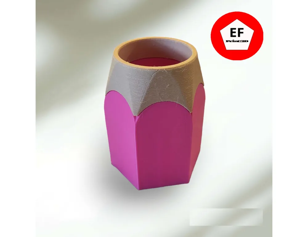 pencil shaped pencil holder by cadex1 - MakerWorld