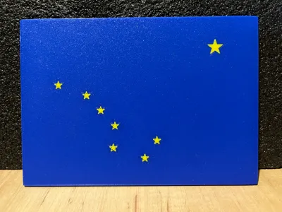 Alaska Flag by 3dEd MakerWorld: Download Free 3D Models