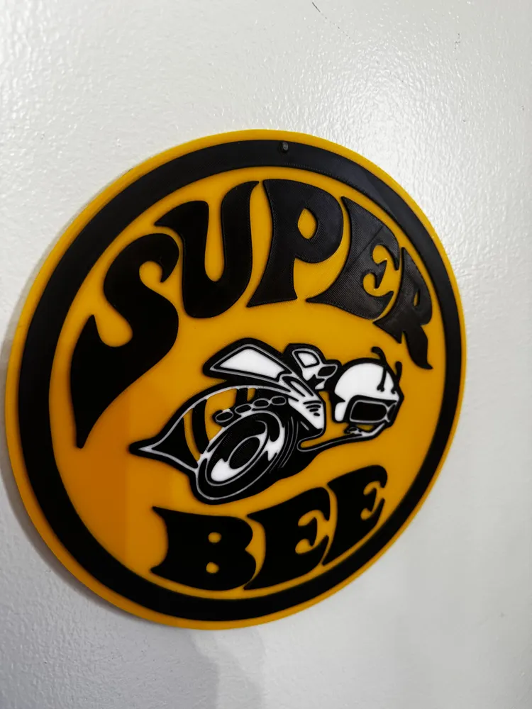 Super Bee Logo/Sign - Free 3D Print Model - MakerWorld