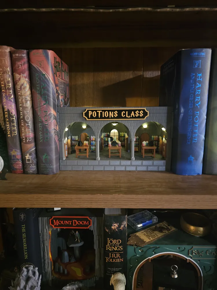 Harry Potter Potions Class Book Nook by Ryschweitzer MakerWorld ...
