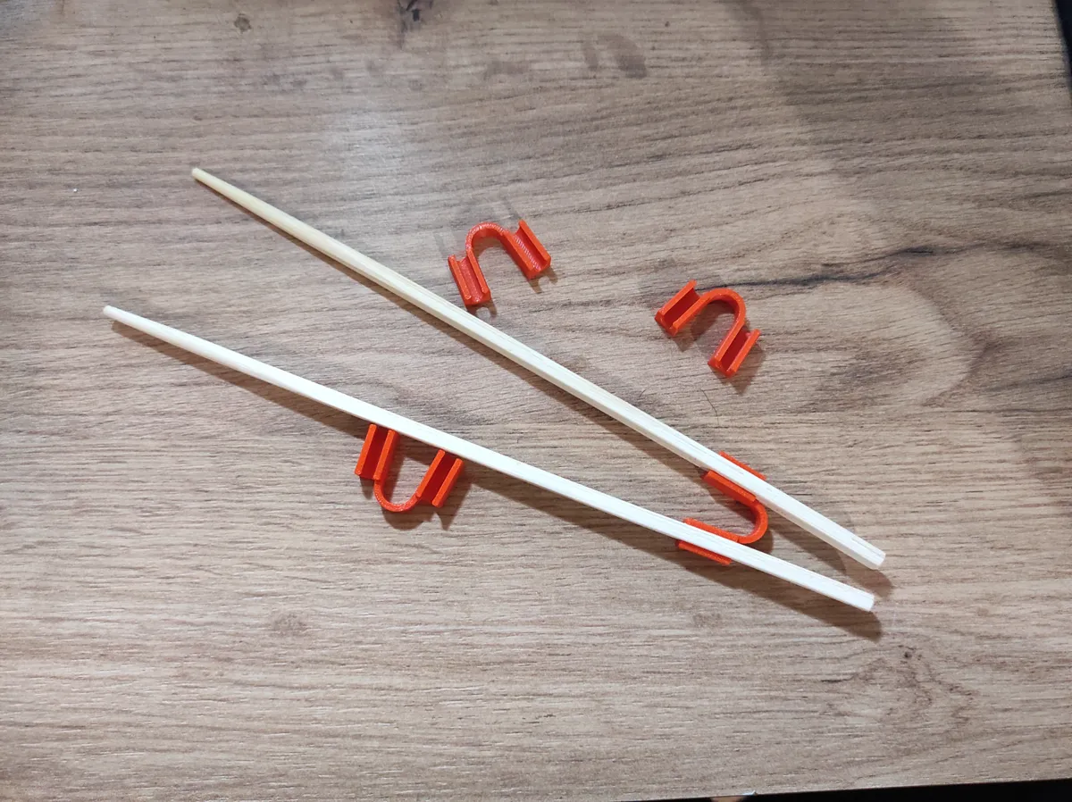 Chopstick Helper + stick rest - Free 3D Print Model - MakerWorld