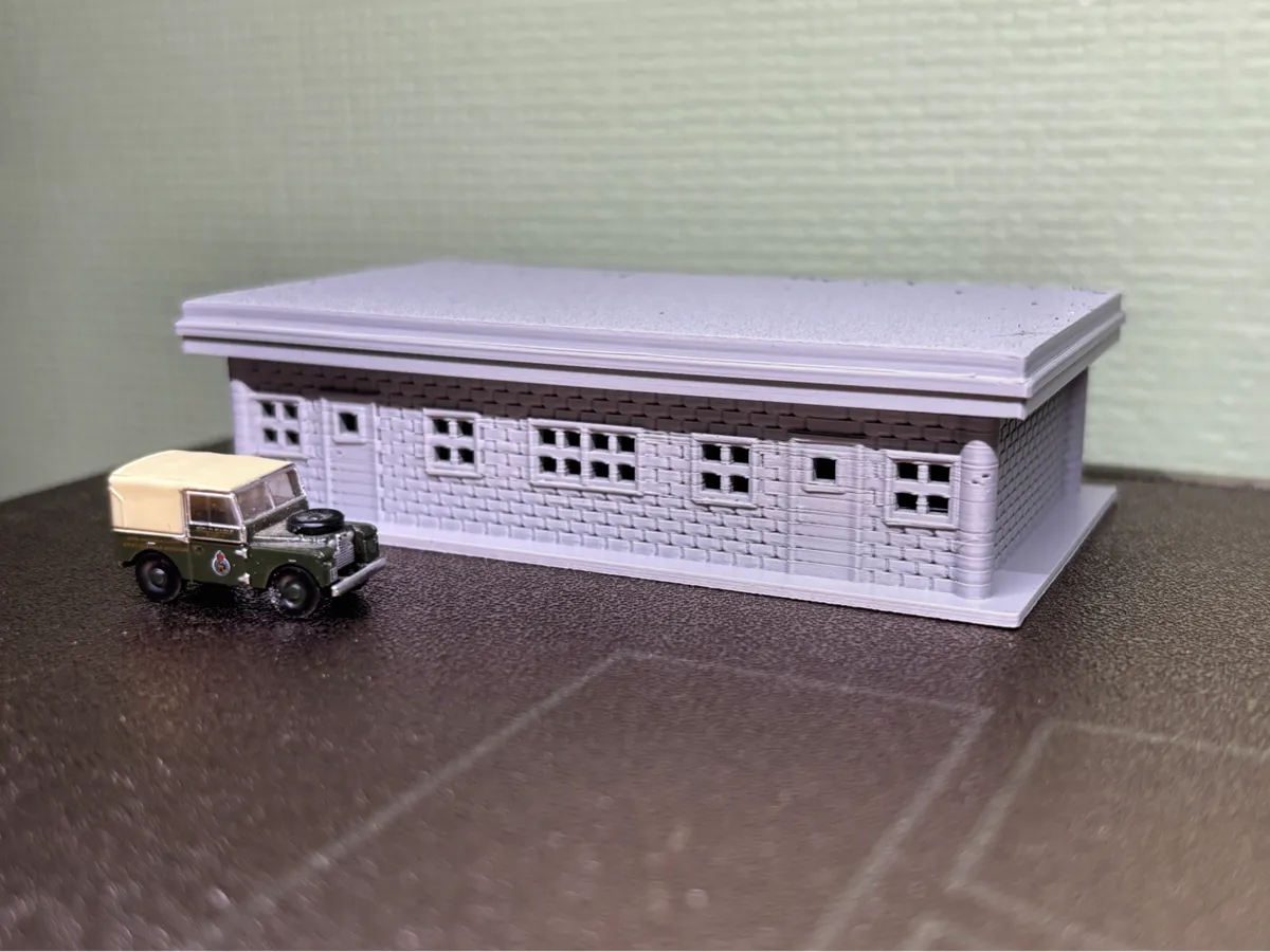 Edifício de Escritórios de Andar Único Escala N Modelo de ferrovia ...